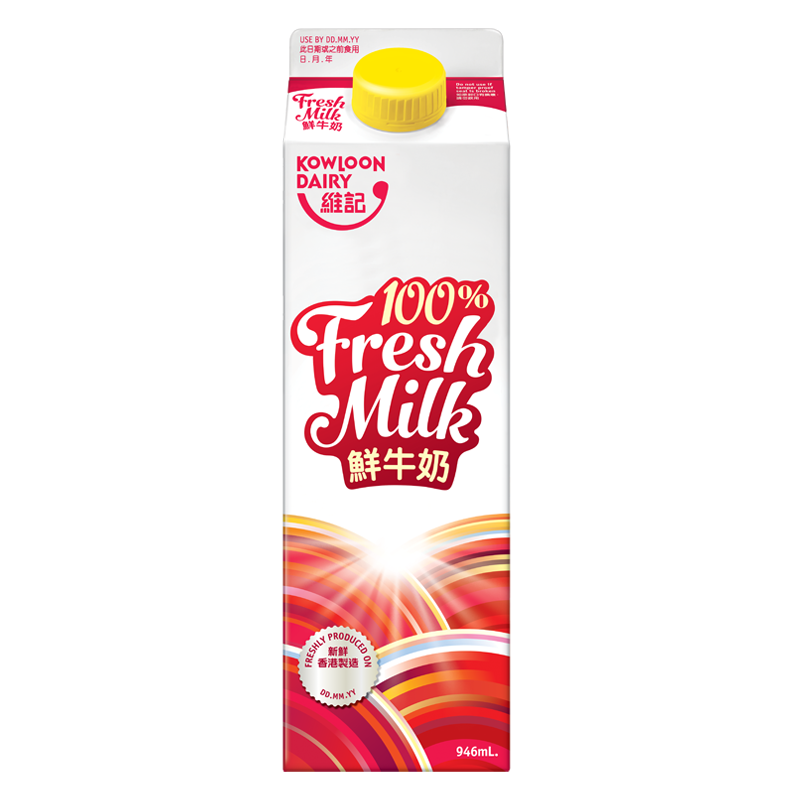 100% Fresh Milk (946mL) - Kowloon Dairy Home Delivery