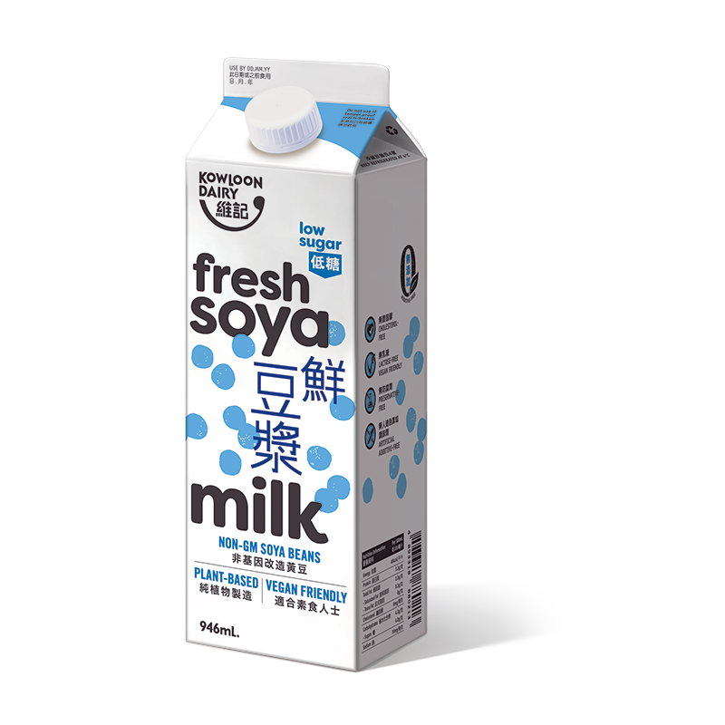 Low Sugar Fresh Soya Milk (946mL) - Kowloon Dairy Home Delivery