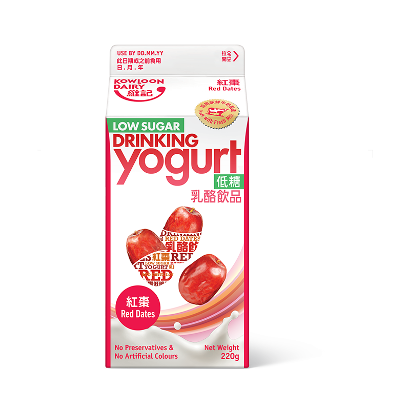 Red Dates Low Sugar Drinking Yogurt - Kowloon Dairy Home Delivery